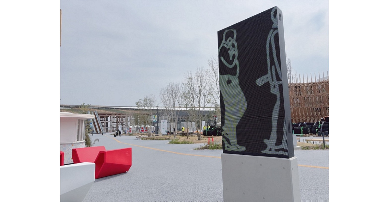 "People 14." by Julian Opie will be unveiled to the public for the ...